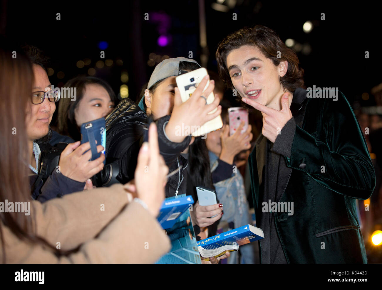 Timothee chalamet fans hi-res stock photography and images - Alamy