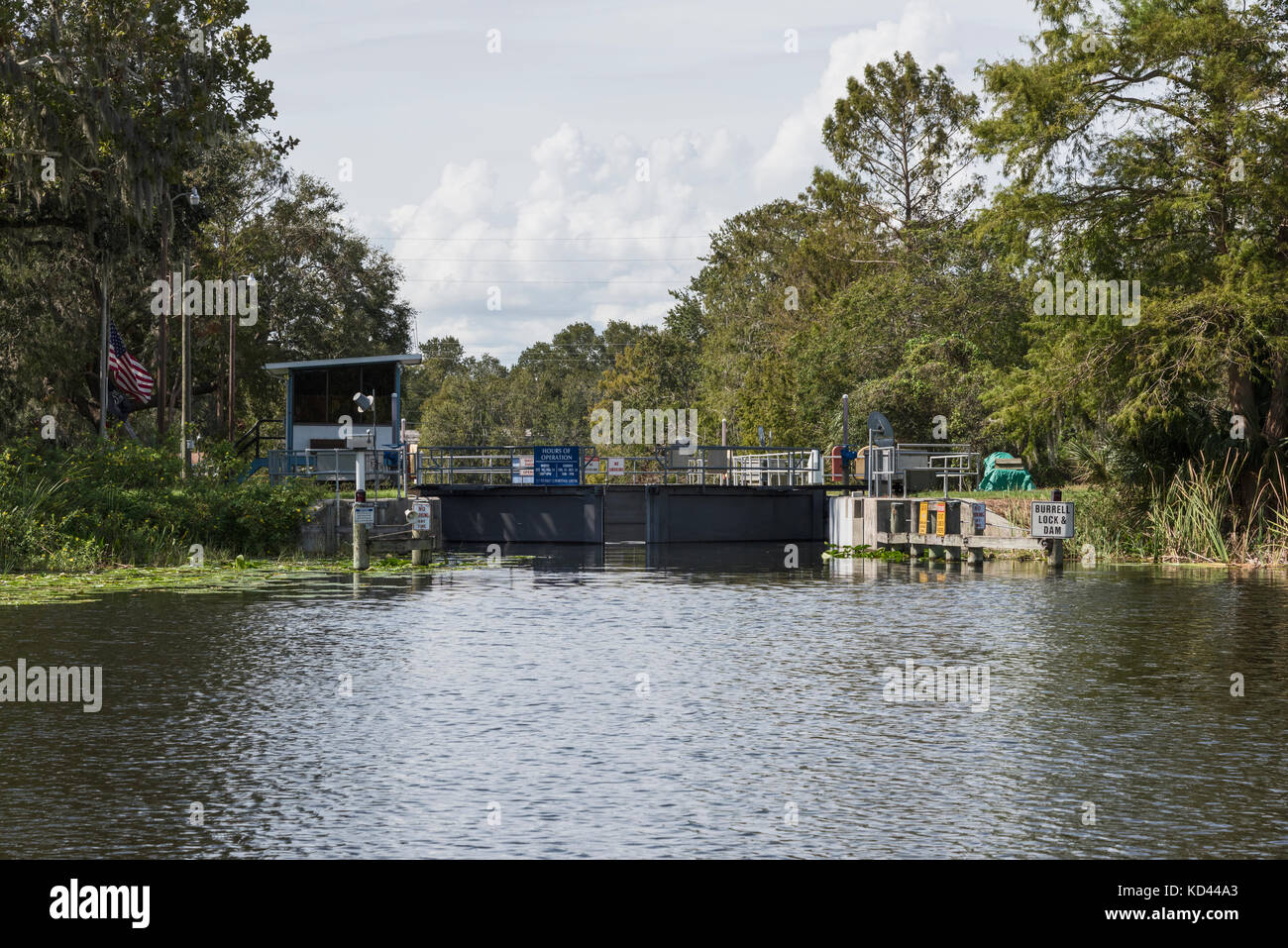 Burrell Lock & Dam Navigational Lock located on Haines Creek, Central ...