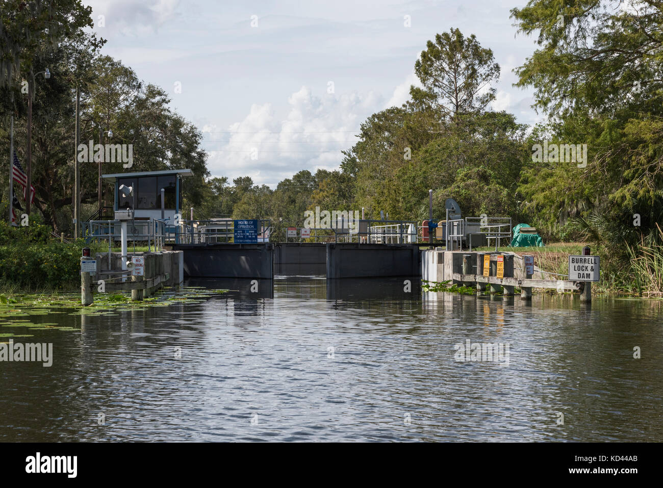 Burrell Lock & Dam Navigational Lock located on Haines Creek, Central ...
