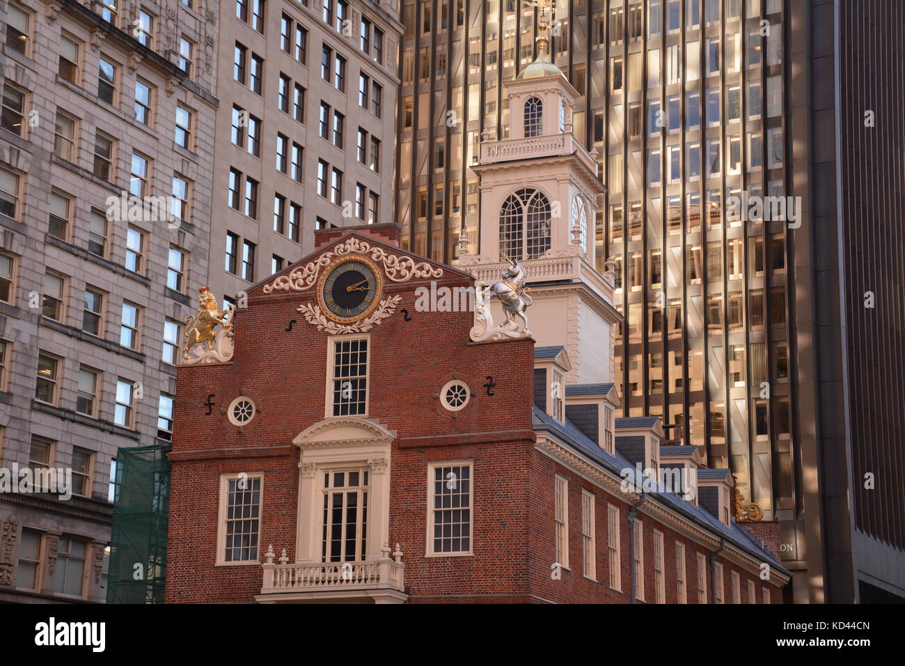 The Old State House in downtown Boston, Massachusetts,USA Stock Photo ...