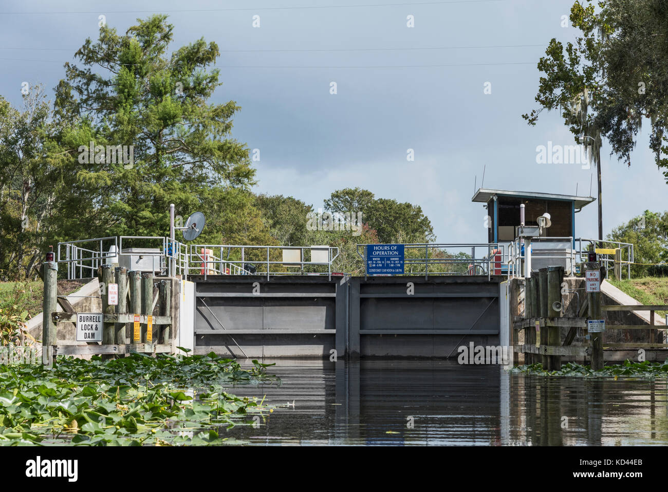 Burrell Lock & Dam Navigational Lock located on Haines Creek, Central ...