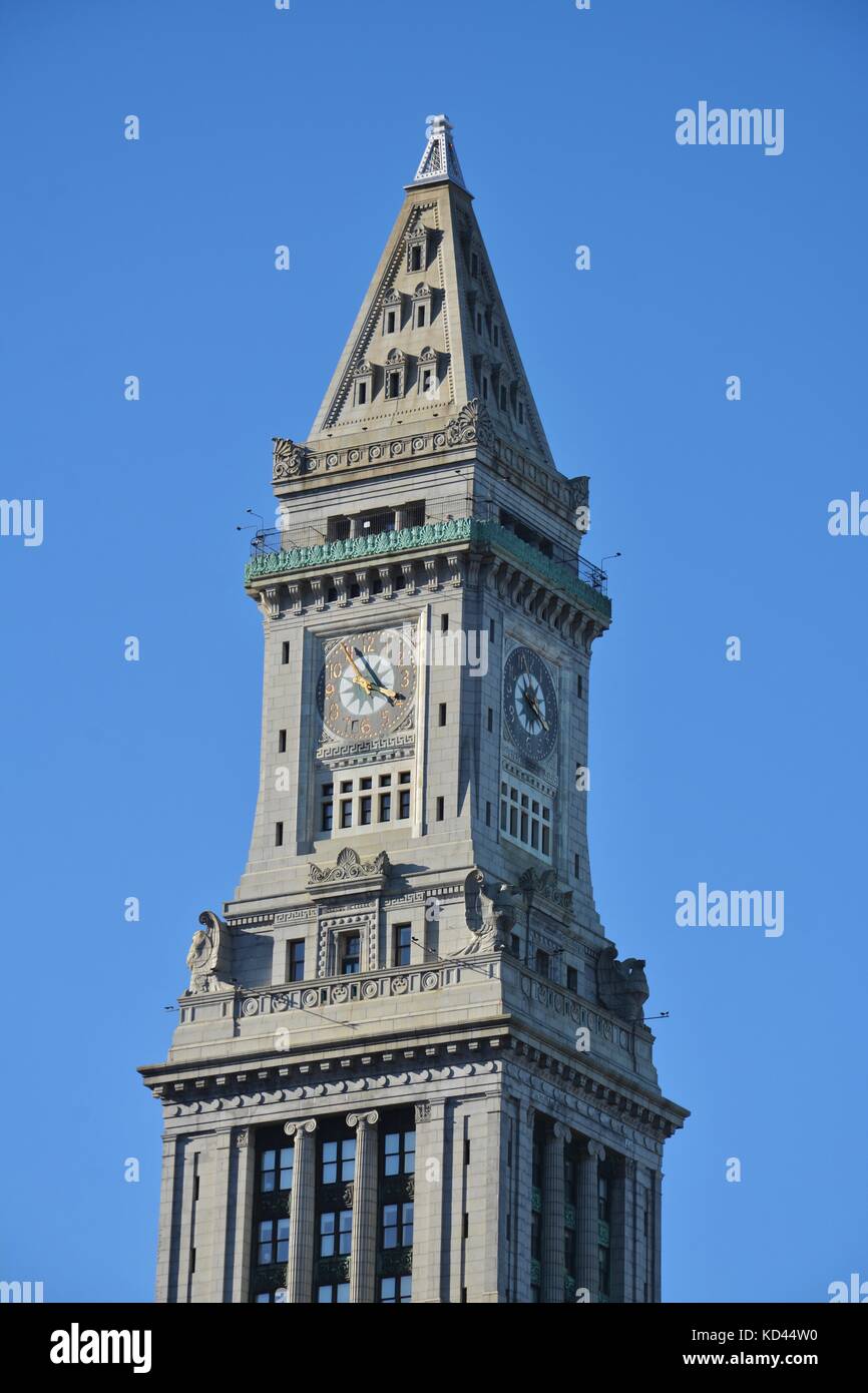 Skyscraper archiecture in downtown Boston's Financial District Stock ...