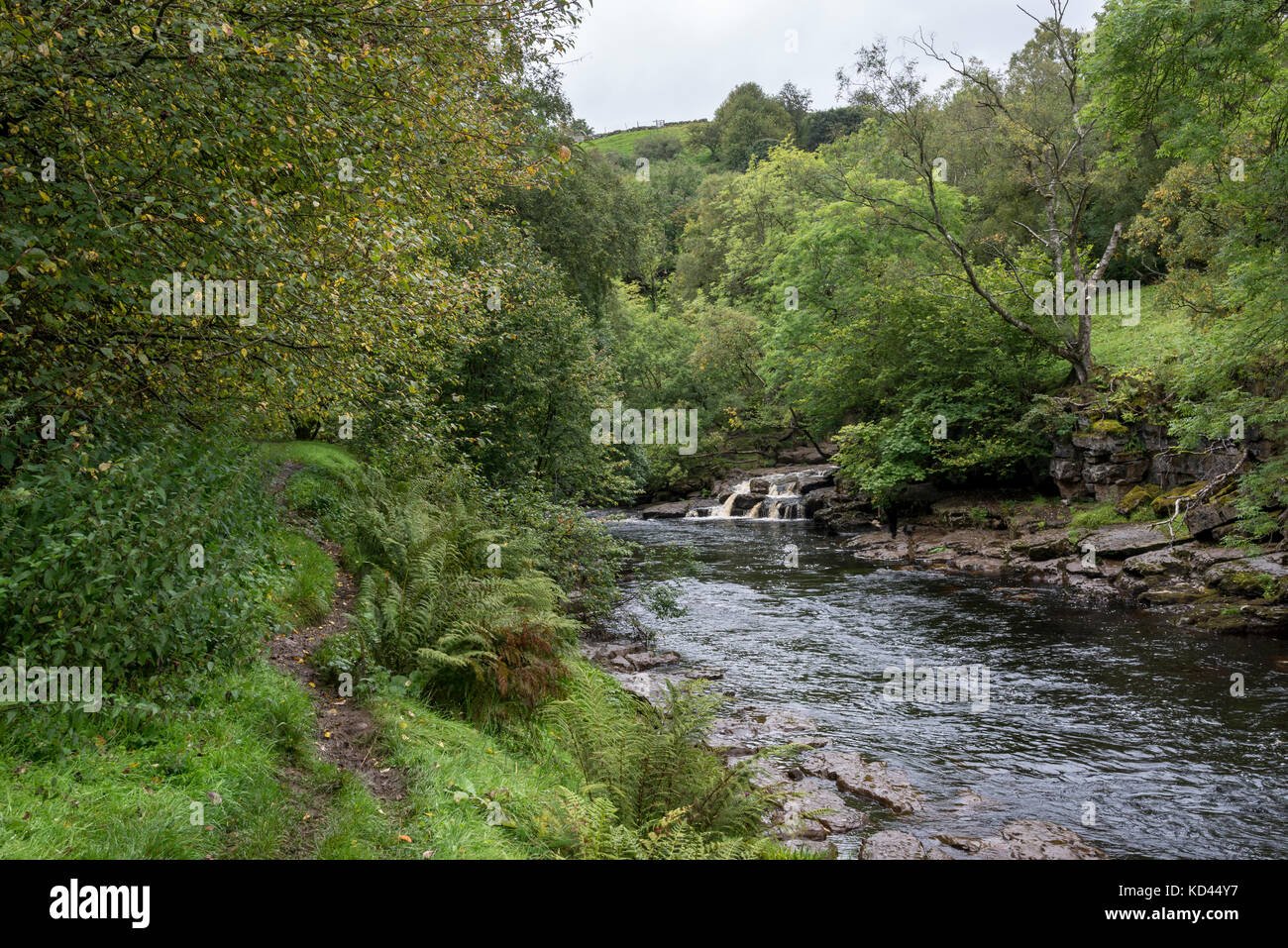 The river Swale near Keld in Upper Swaledale, North Yorkshire, England ...