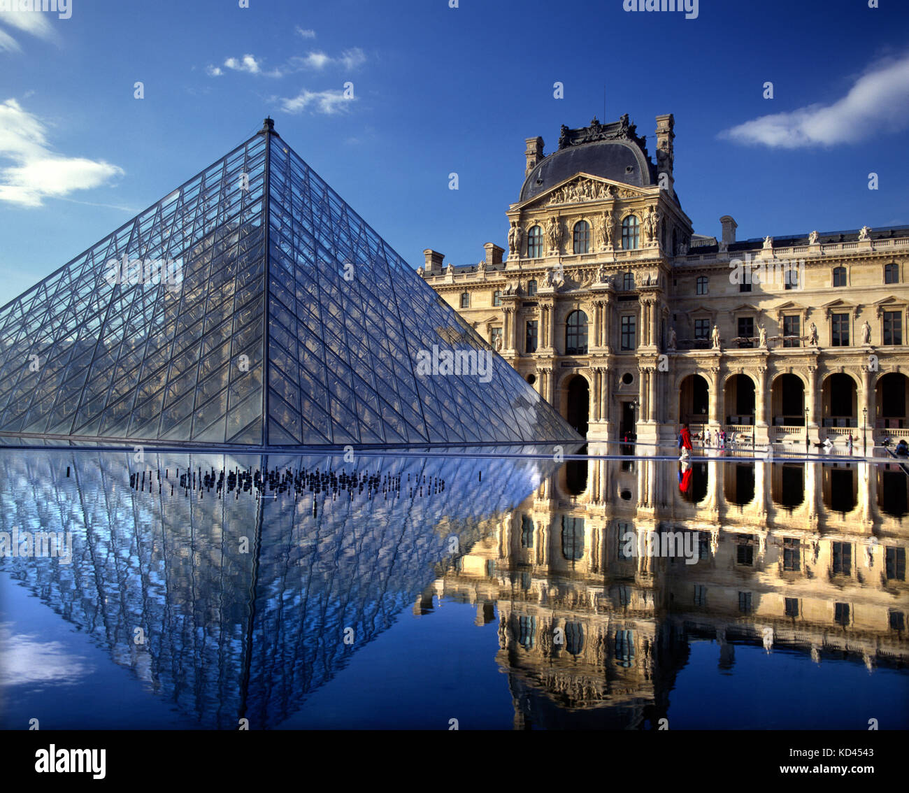 The Louvre Museum and Pyramid, Paris, France Stock Photo - Alamy