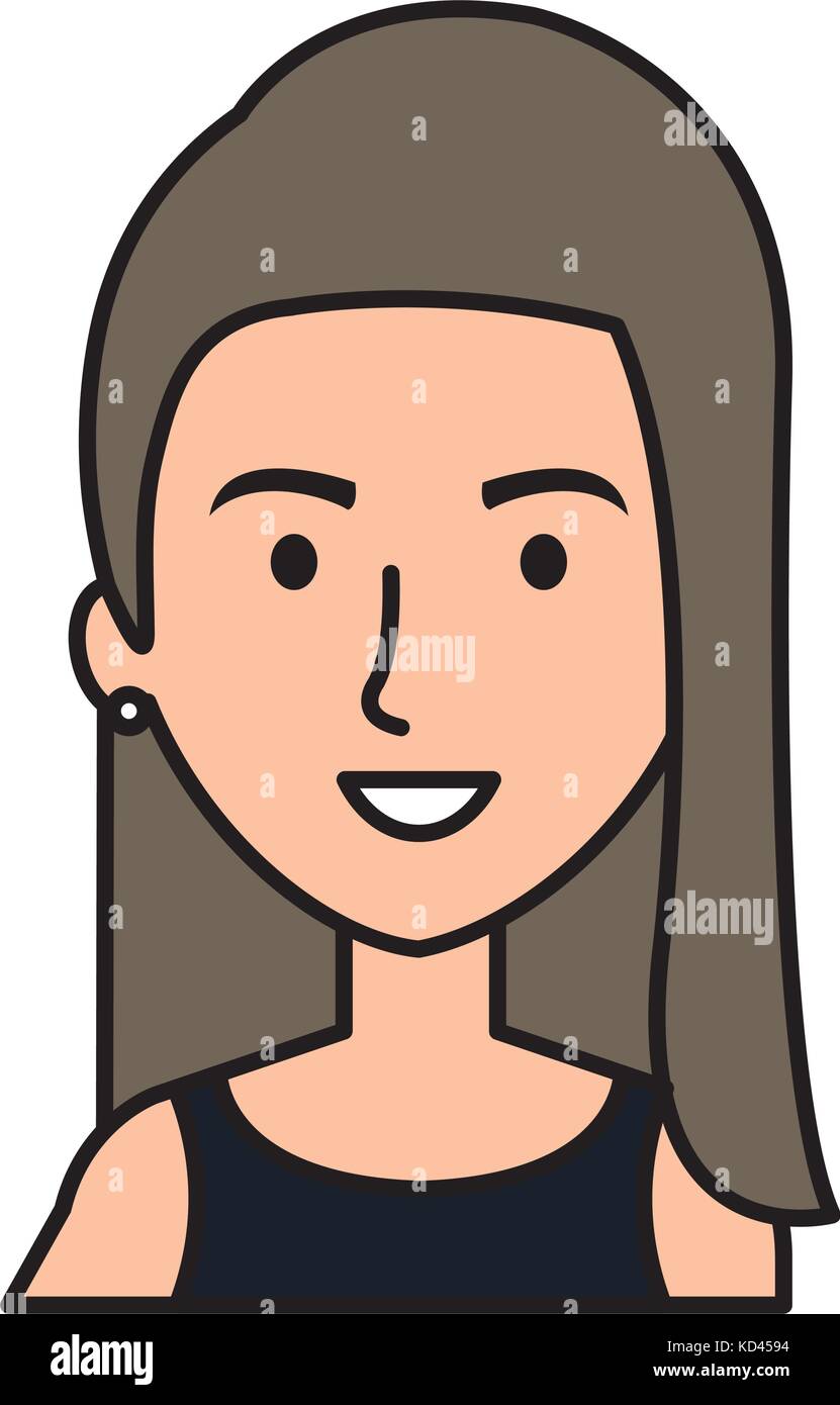 beautiful woman avatar character vector illustration design Stock ...