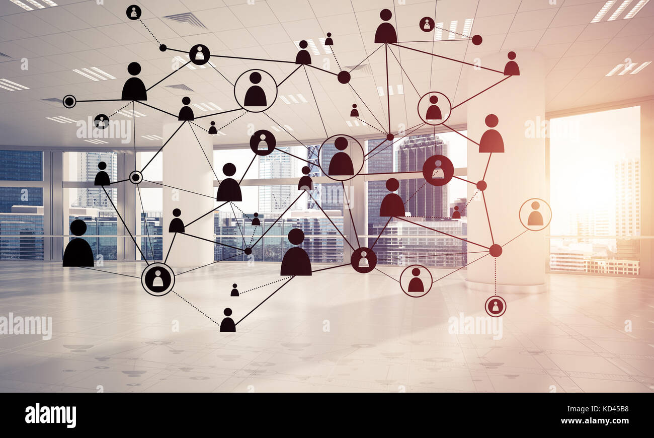 Networking and wireless connection as concept for effective mode Stock ...