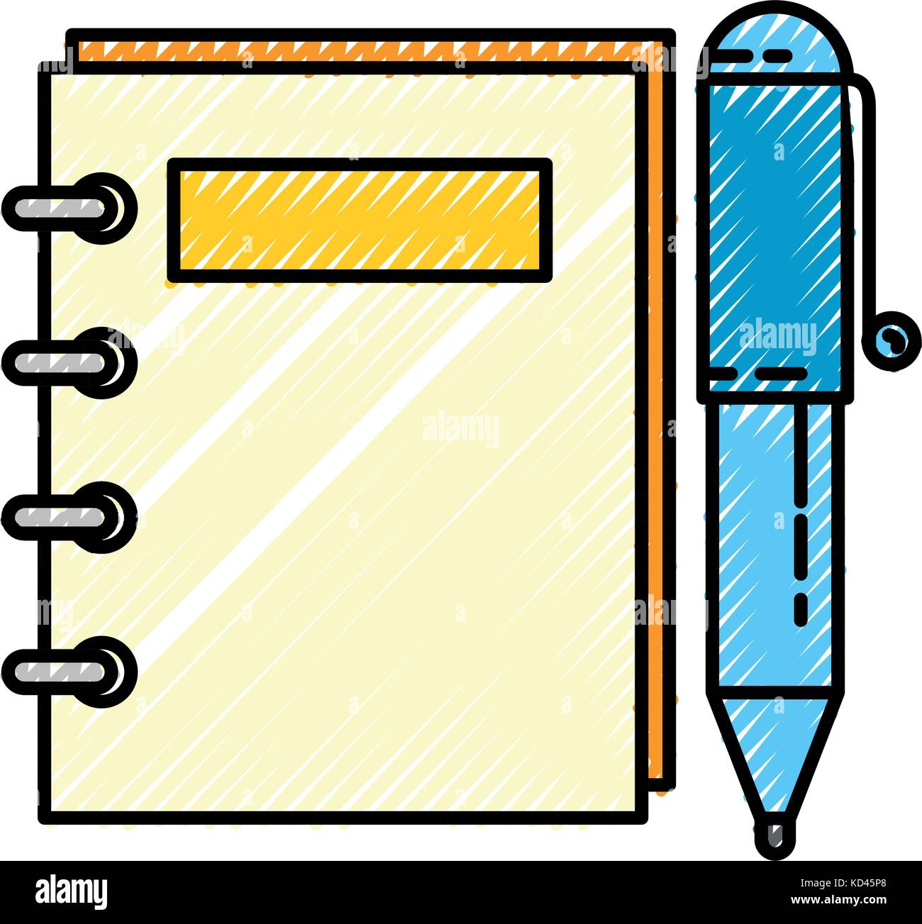 note book with pen vector illustration design Stock Vector Image & Art ...