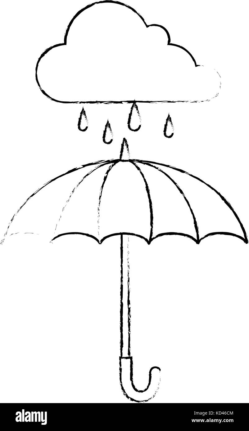 Umbrella Rain Cloud Clip Art