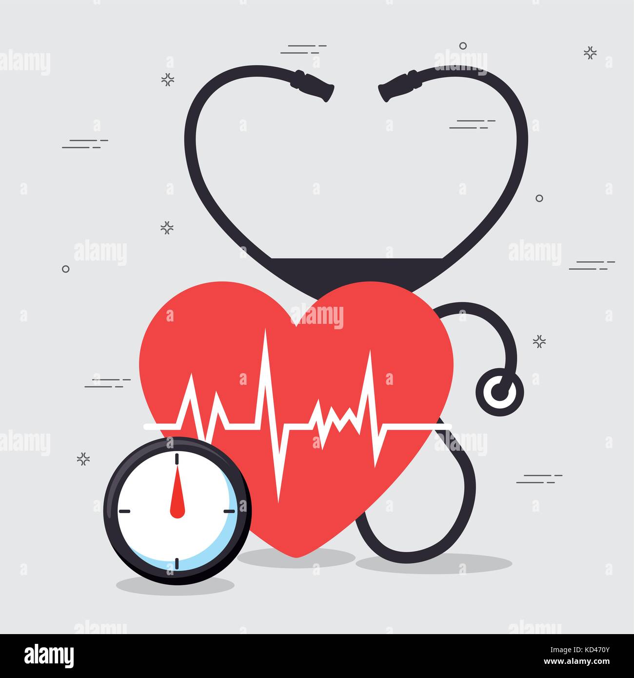 healthy heart lifestyle concept vector illustration graphic design ...