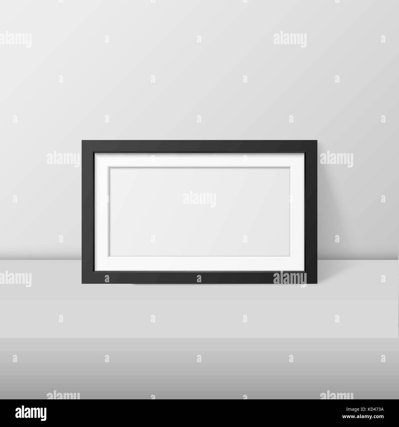 Vector realistic blank picture frame template set isolated. EPS10 Stock ...