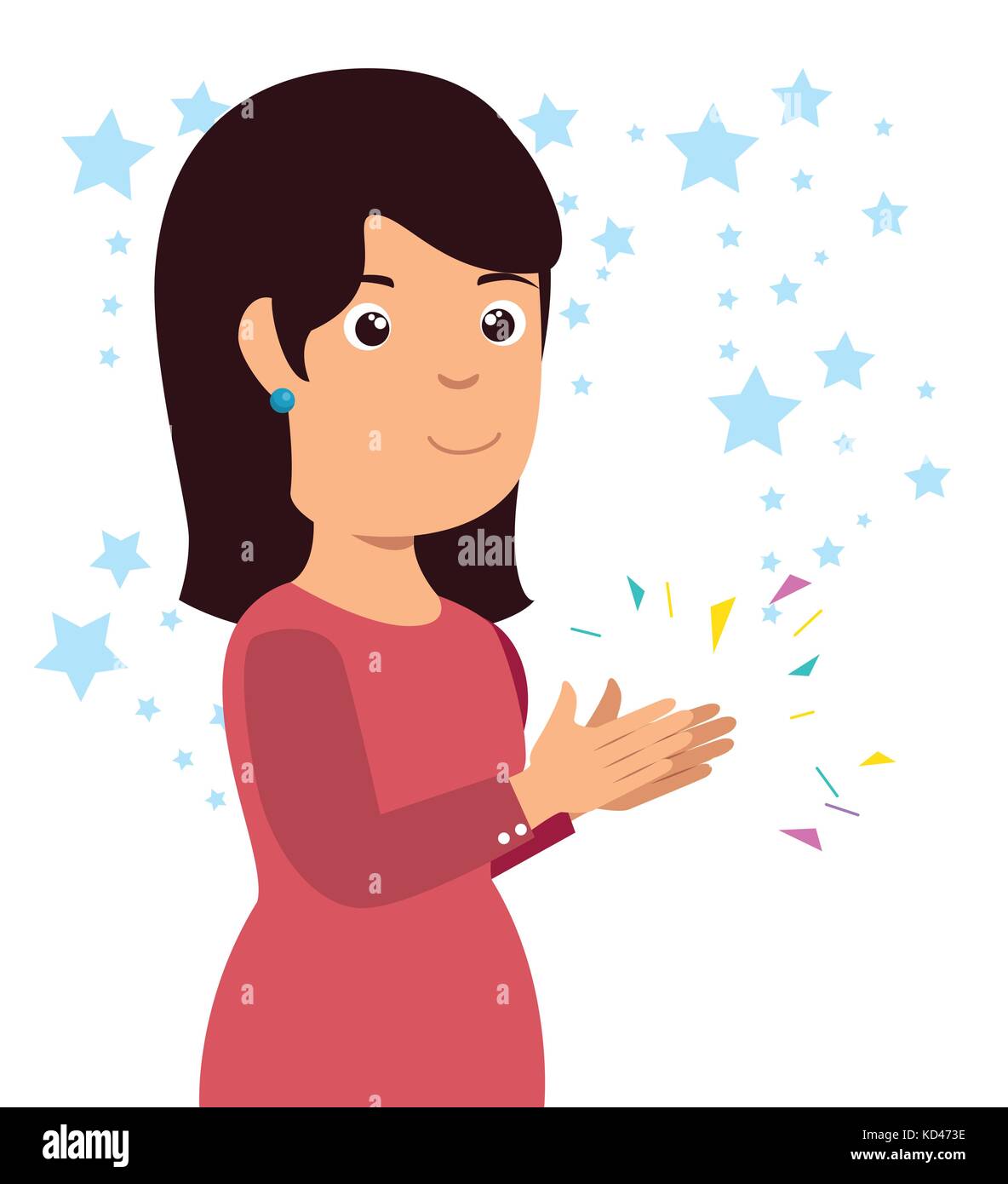 Clapping Stock Vector Images - Alamy