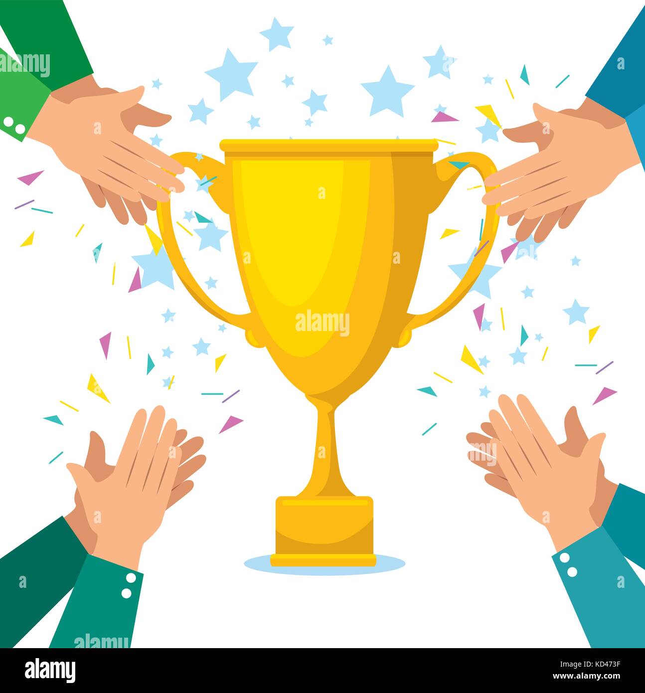 human hands clapping ovation applaud hands vector illustration graphic ...