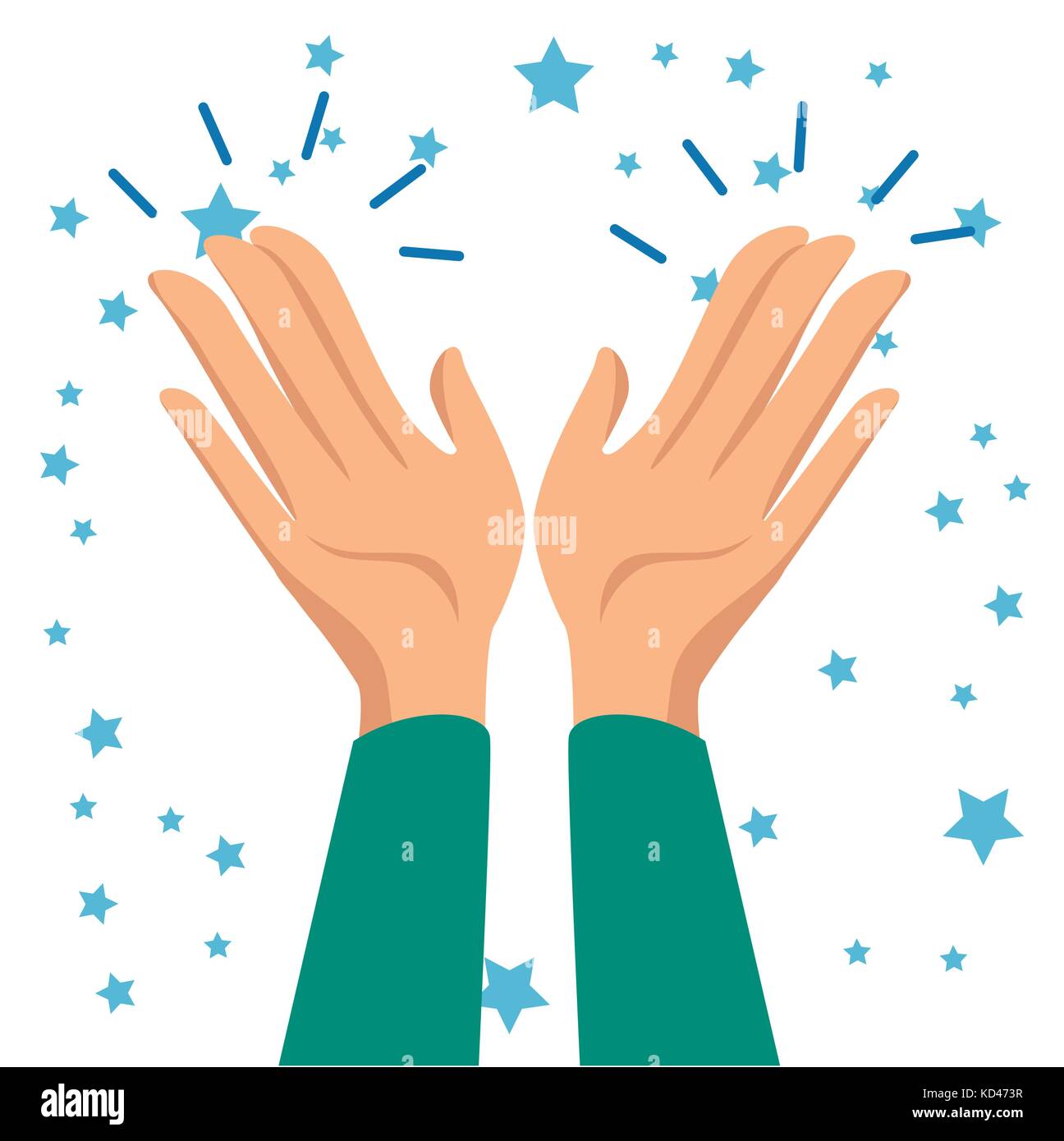 human hands clapping ovation applaud hands vector illustration graphic ...