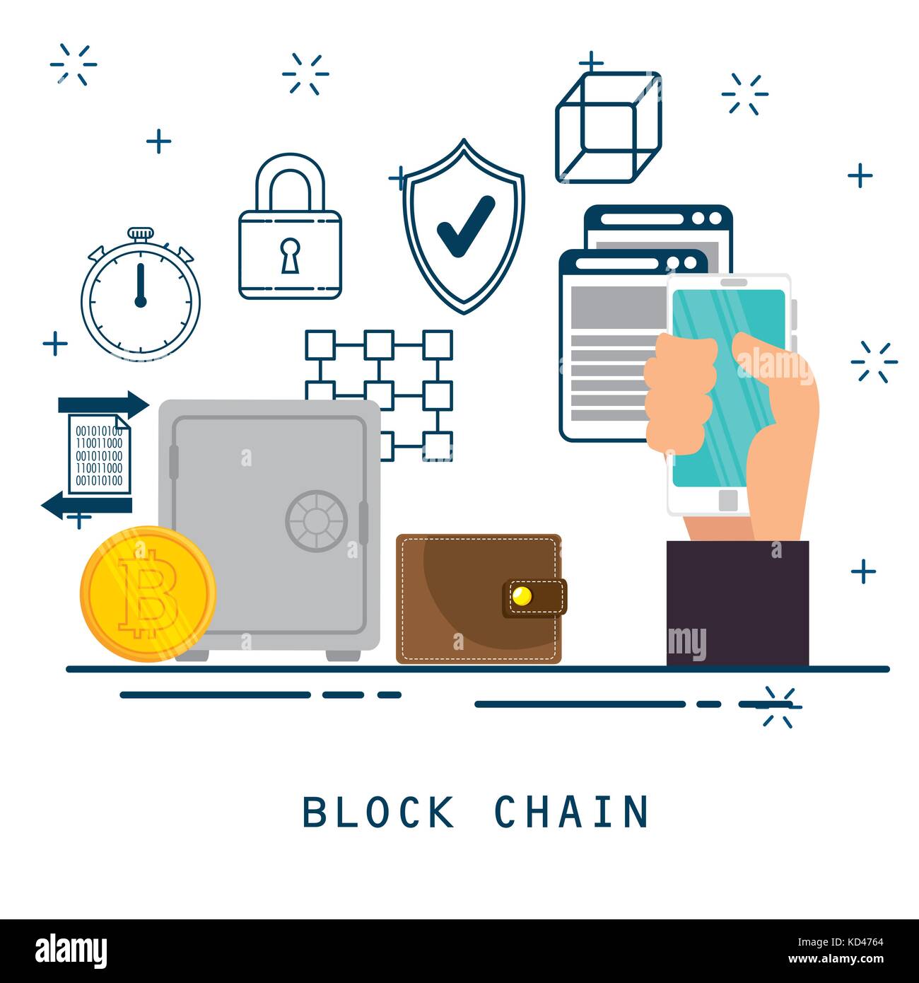 block chain tecnology concept Stock Vector Image & Art - Alamy