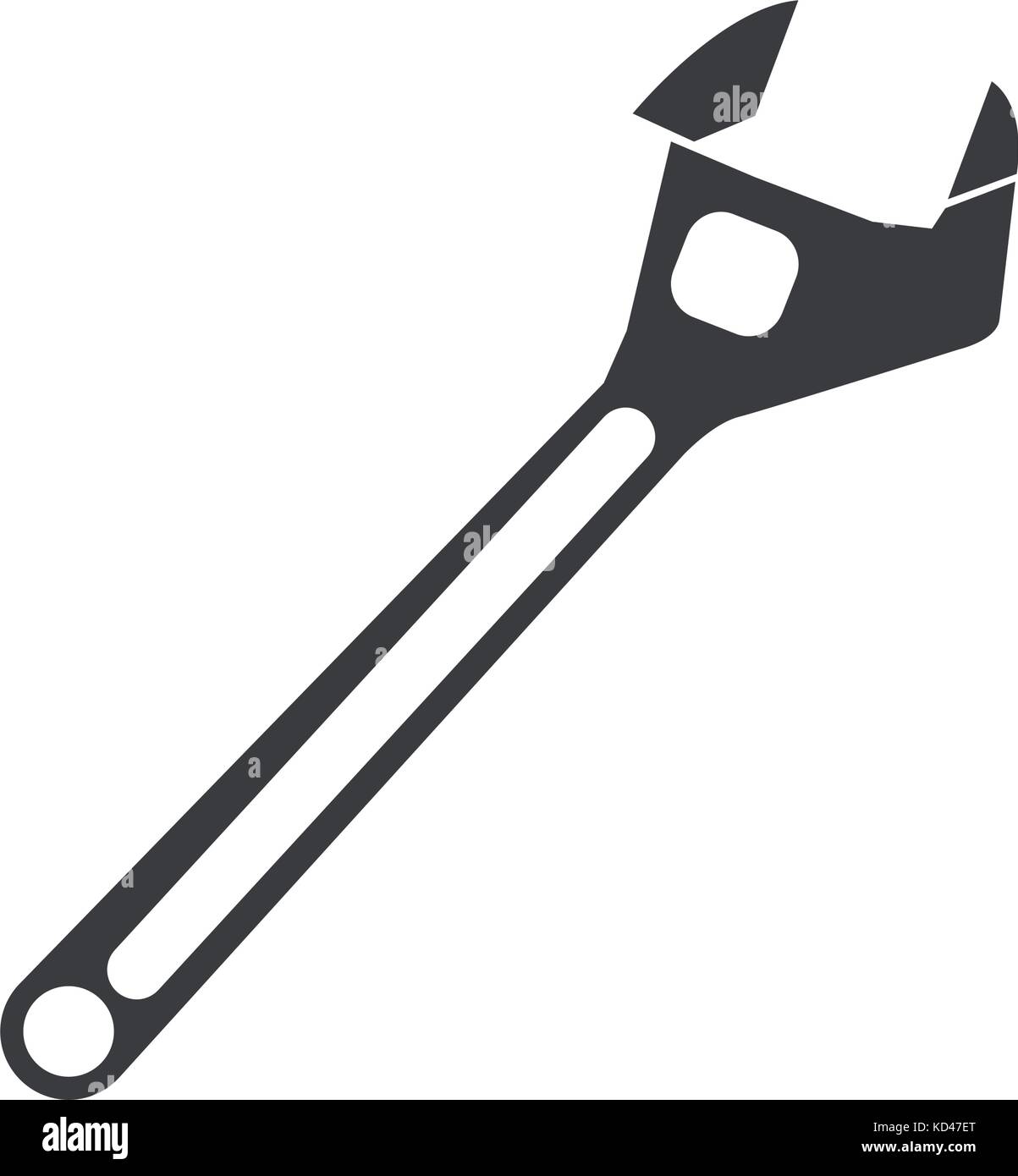 Wrench tool icon image Stock Vector Images - Alamy