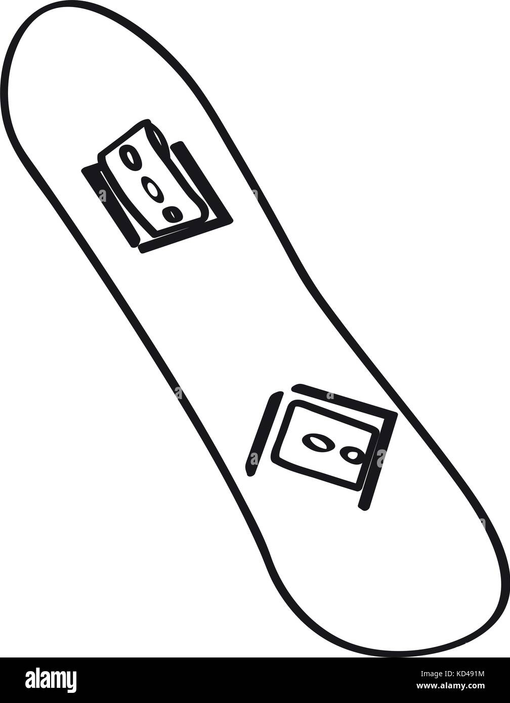 Vector mountain adventure snowboarding Cut Out Stock Images & Pictures ...