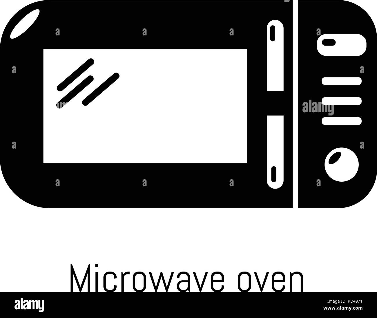 Microwave icon, simple black style Stock Vector Image & Art - Alamy