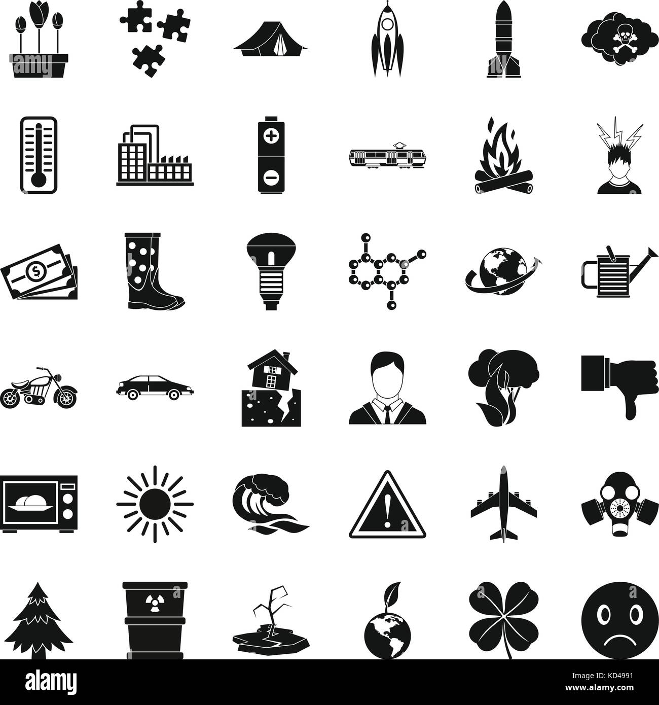 Radiation barrel icon simple hi-res stock photography and images - Alamy