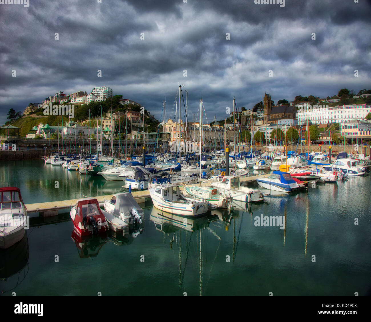 GB - DEVON: Torquay Harbour View (HDR image Stock Photo - Alamy