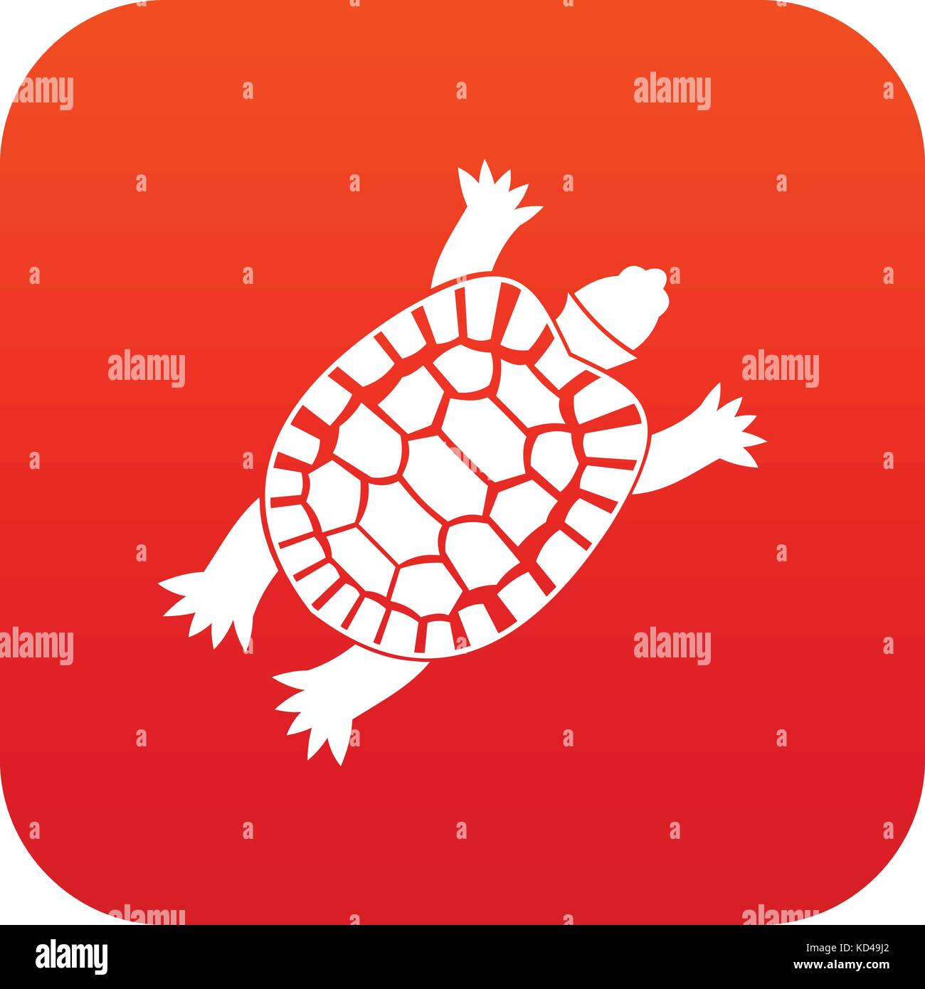 Turtle icon digital red Stock Vector Image & Art - Alamy