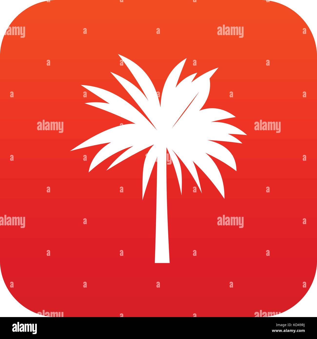 Palm icon digital red Stock Vector Image & Art - Alamy