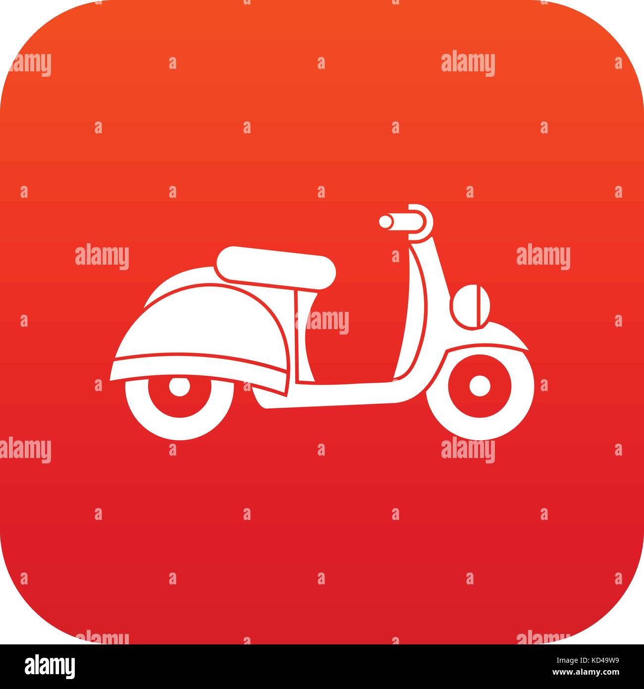 Motorbike icon digital red Stock Vector Image & Art - Alamy