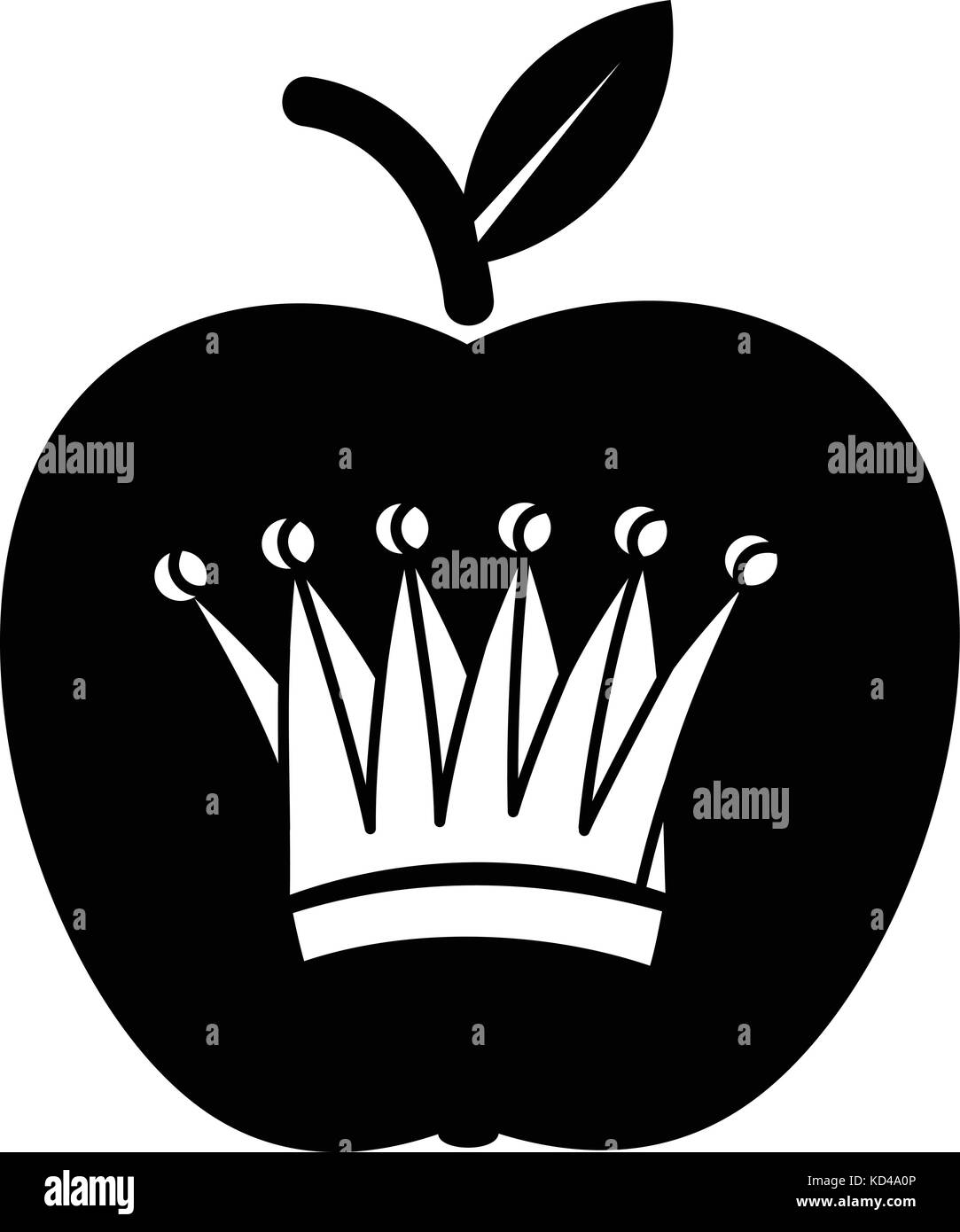 King apple icon, simple black style Stock Vector Image & Art - Alamy