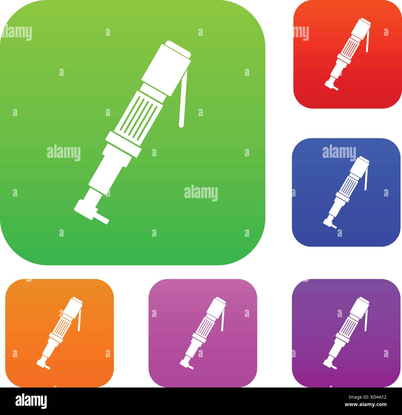 Screwdriver screw driver green plastic tool steel hi-res stock ...