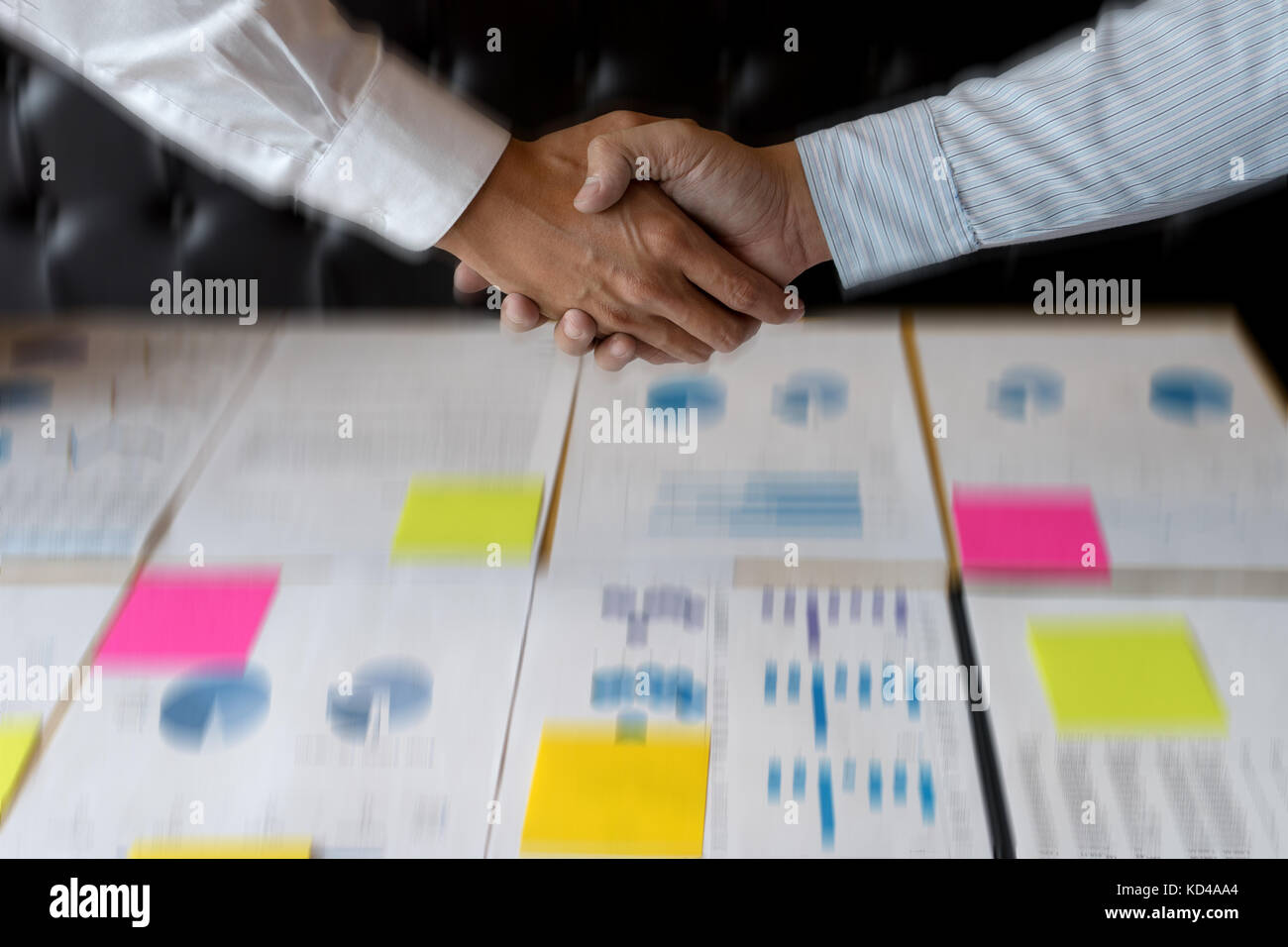 Businessman hand together Handshake for business project teamwork Stock ...