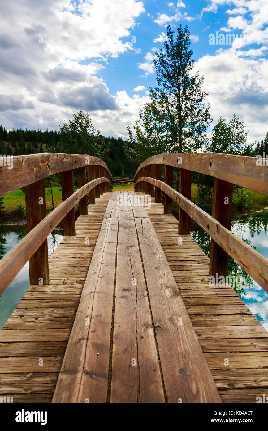 Cascade Ponds Bridge Stock Photo - Alamy