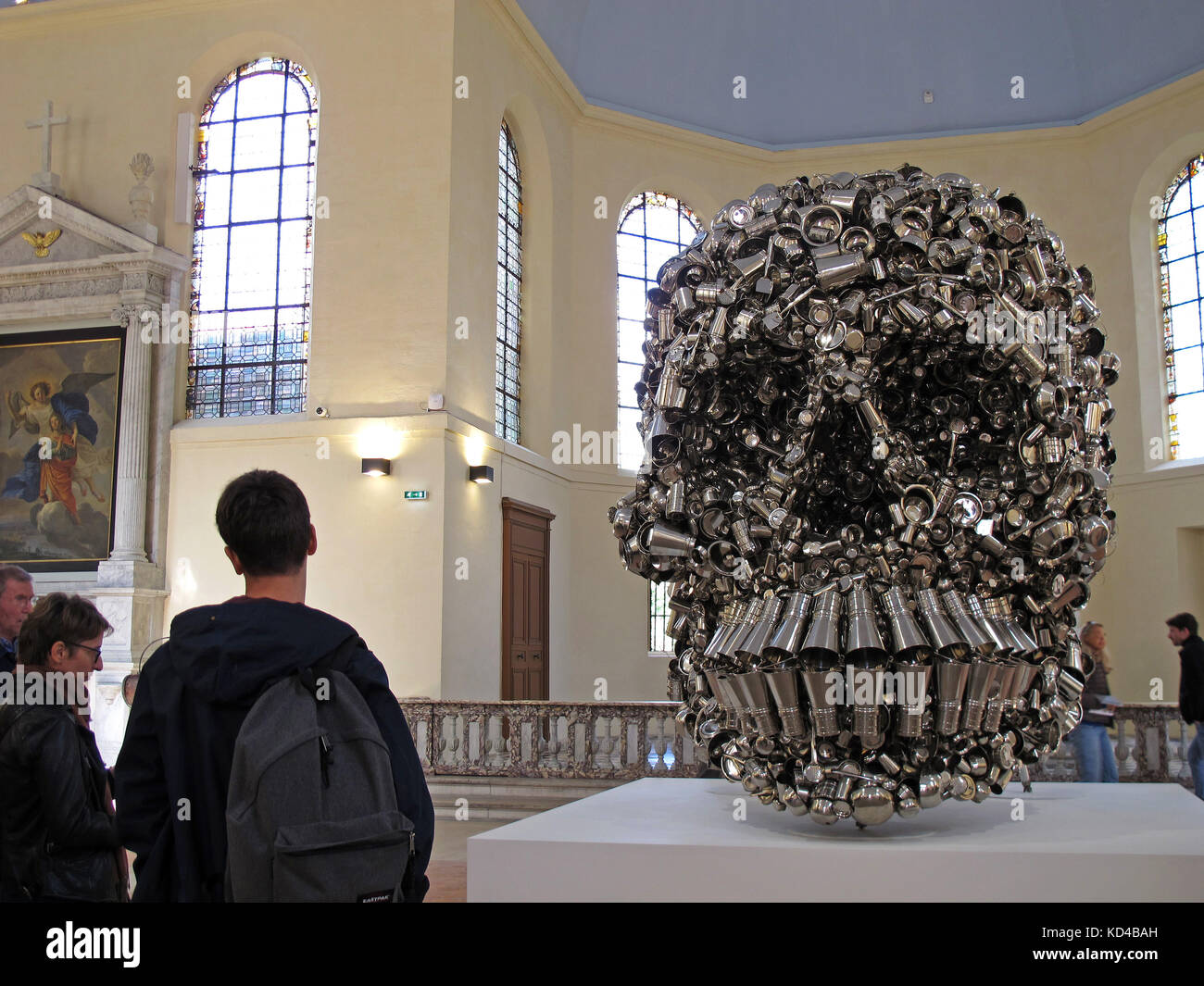 Very Hungry god by Subodh Gupta, Old Laennec hospital, headquarters of ...
