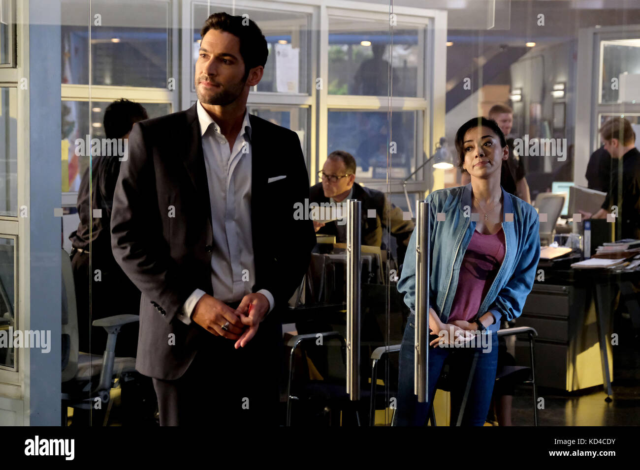 LUCIFER, l-r: Tom Ellis, Aimee Garcia in 'They're Back, Aren't They ...