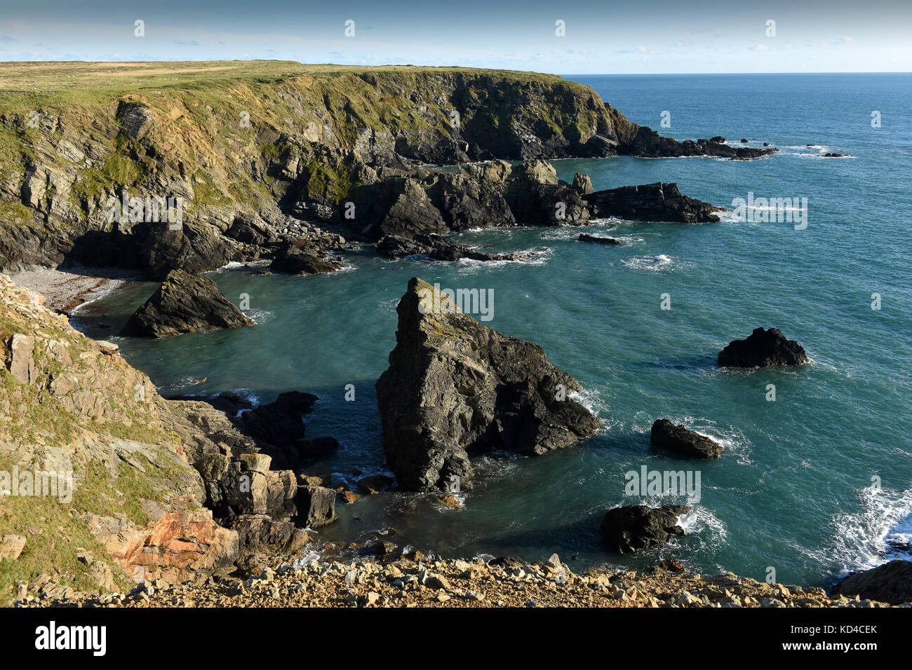 Wooltack Point and bay in Pembrokeshire West Wales UK Stock Photo - Alamy