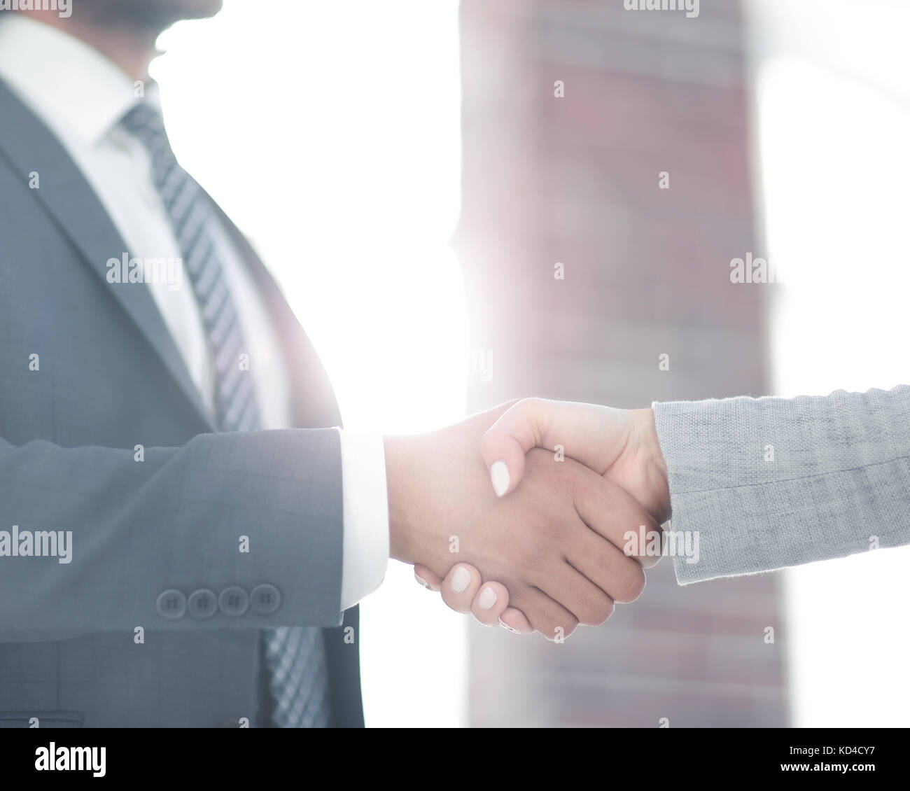 Businessmen handshaking after successful business meeting Stock Photo ...