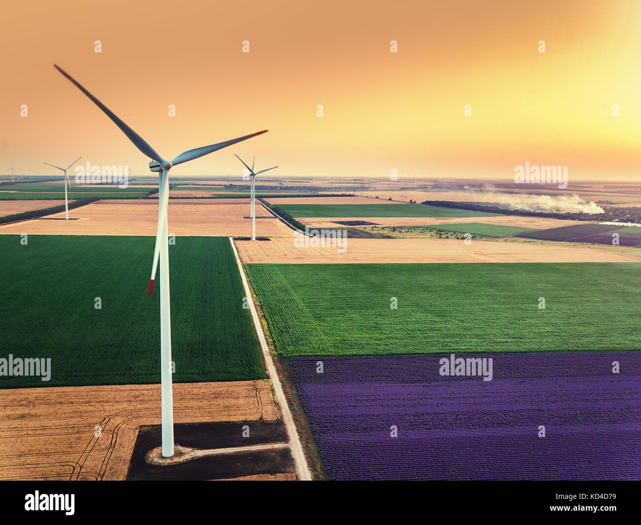 Aerial photo wind turbine hi-res stock photography and images - Alamy