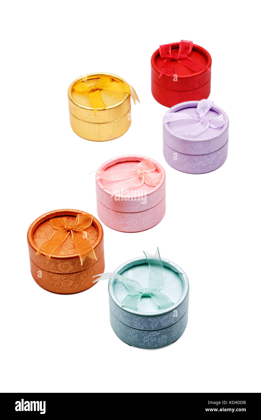 Gift Box Isolated On White Background Stock Photo - Alamy