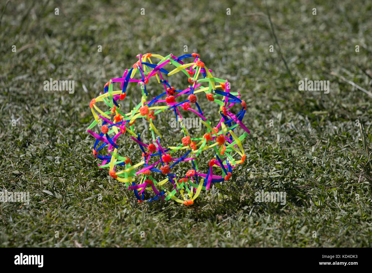 Close up view of a expanding Mini Sphere Toy Stock Photo - Alamy
