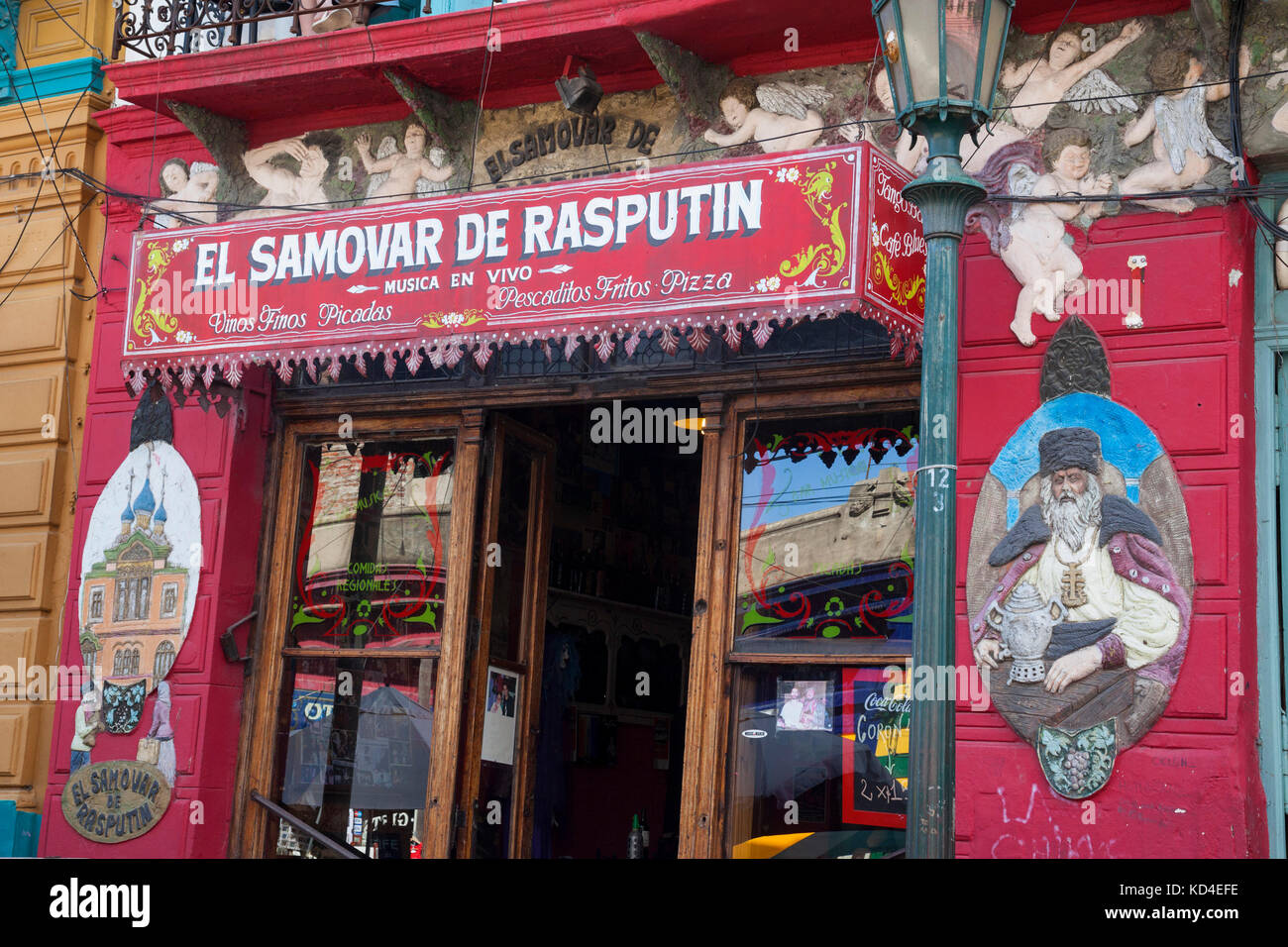 Wine bar El Samovar de Rasputin, La Boca, Buenos Aires, Argentina ...