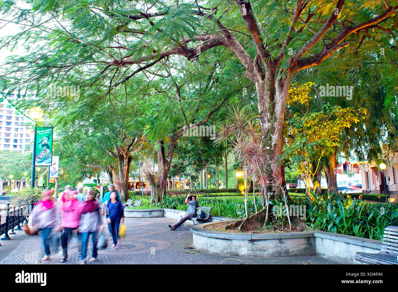 Riverfront scene, Kuching, Sarawak, Malaysia Stock Photo - Alamy