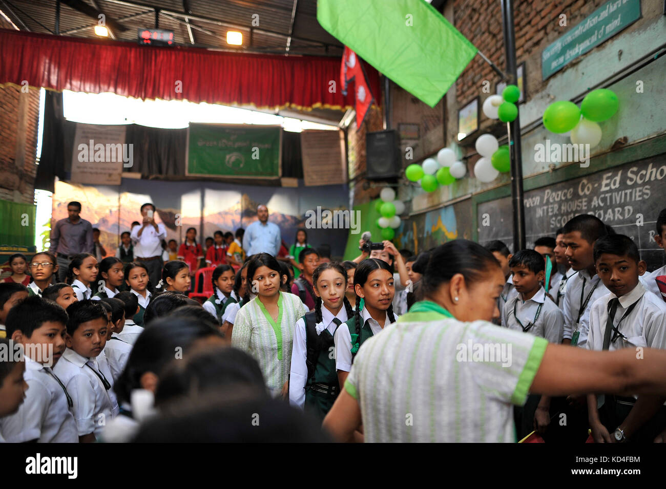 Kathmandu, Nepal. 09th Oct, 2017. Formal Living Goddess Kumari MATINA ...