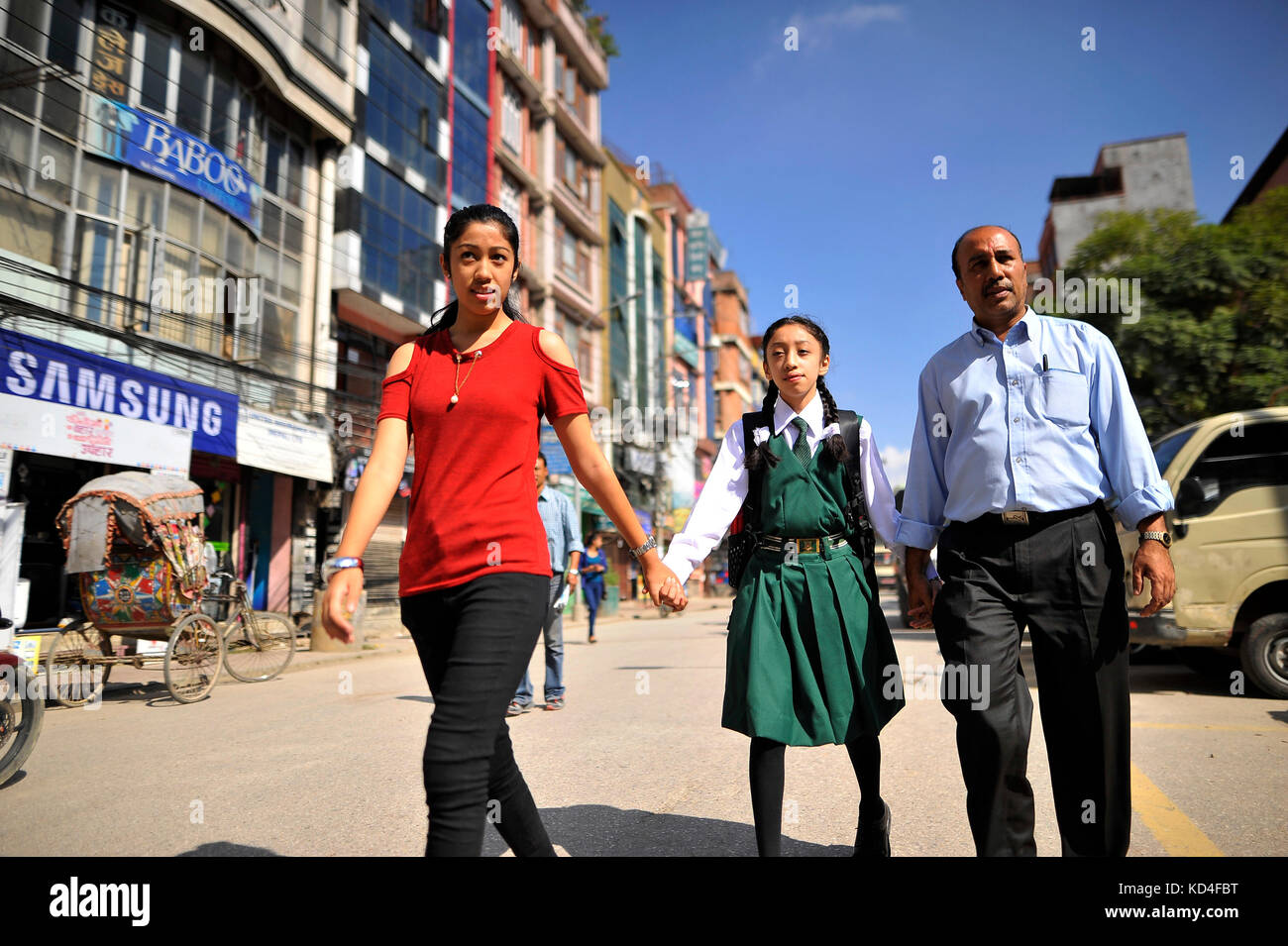 Kathmandu, Nepal. 09th Oct, 2017. Formal Living Goddess Kumari MATINA ...