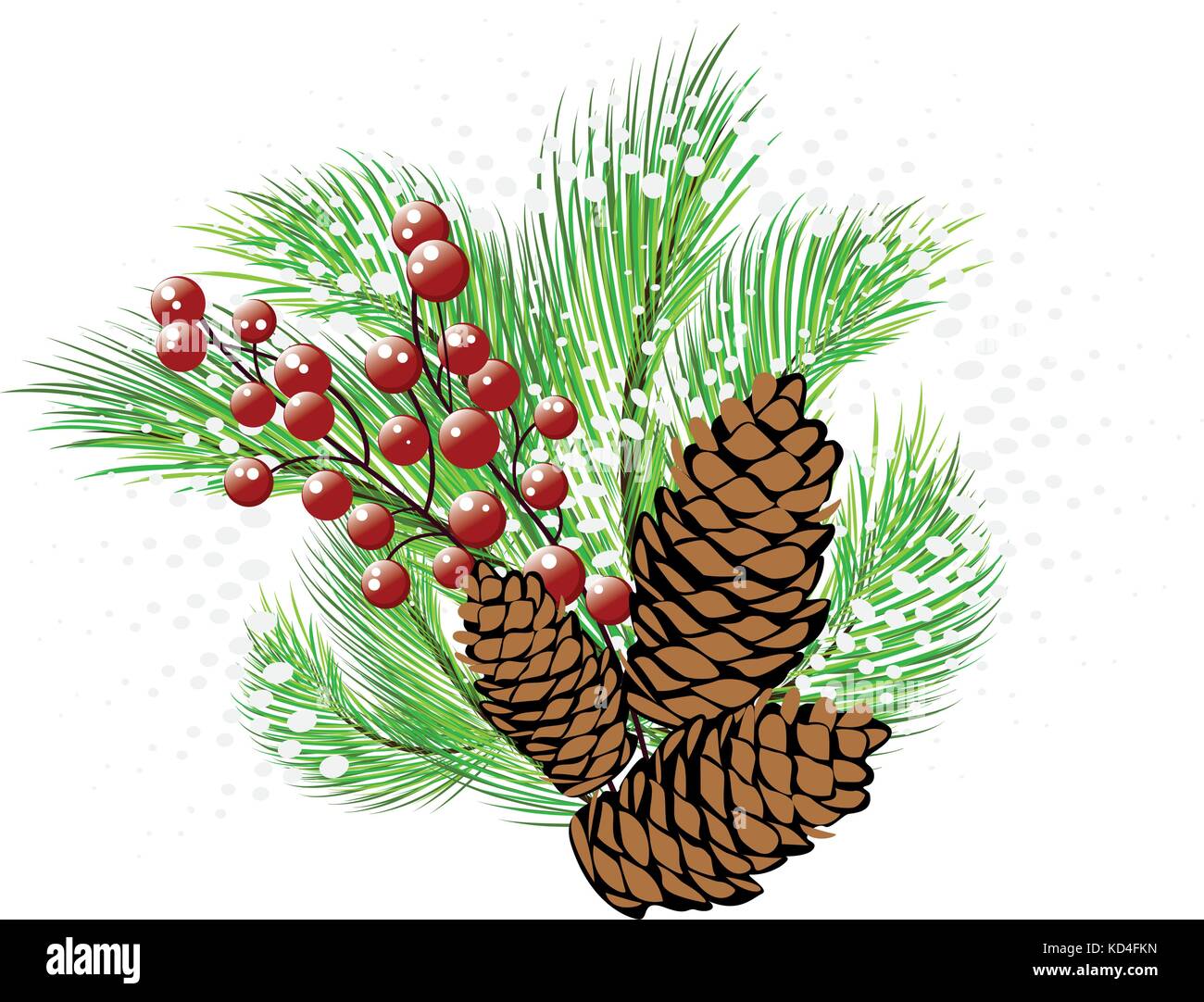 Christmas tree cones new Stock Vector Images - Alamy