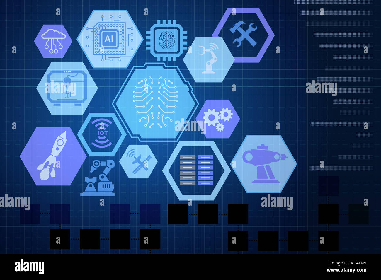 Artificial intelligence modern computing concept Stock Photo - Alamy