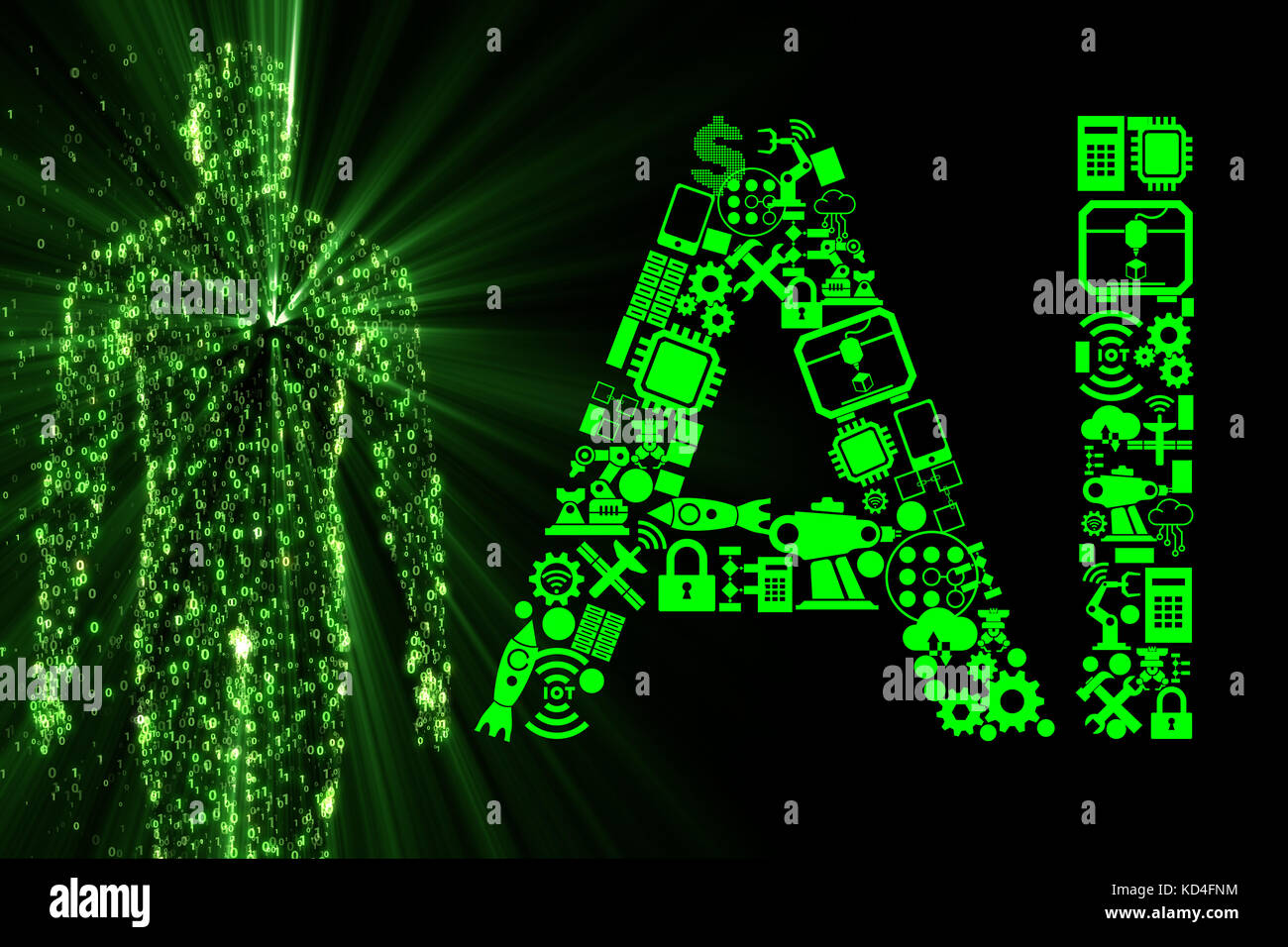 Artificial intelligence modern computing concept Stock Photo - Alamy