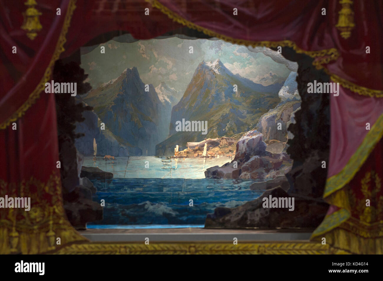 Historical stage designs of Paris opera Stock Photo - Alamy