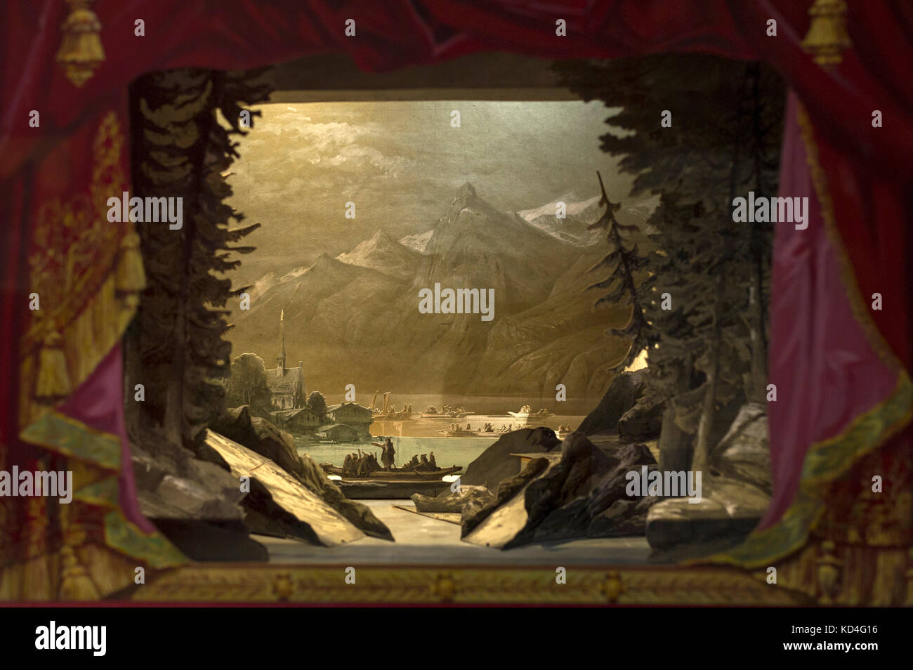 Historical stage designs of Paris opera Stock Photo - Alamy