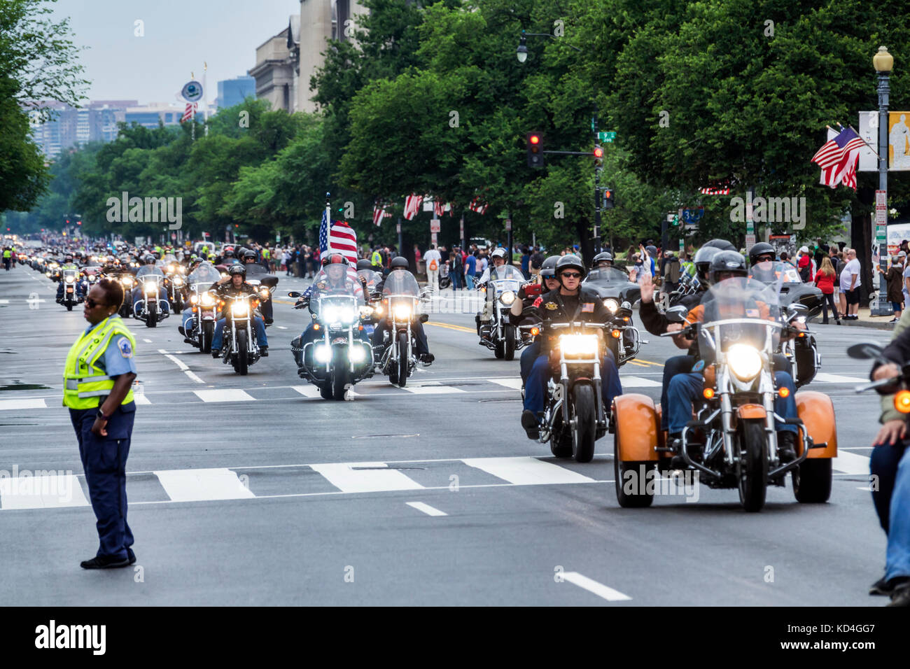 Washington DC,District of Columbia,Constitution Avenue,Rolling Thunder Ride for Freedom,biker ...
