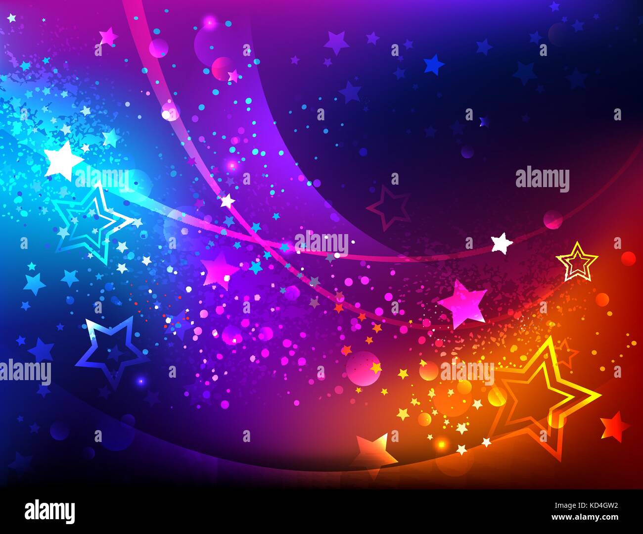 Neon lights stars hi-res stock photography and images - Alamy