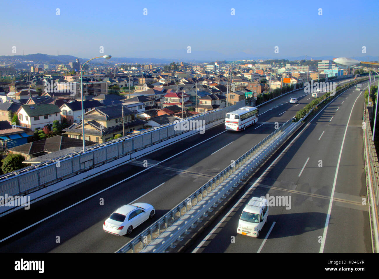 Chuo Expressway in Hino city Western Tokyo Japan Stock Photo - Alamy
