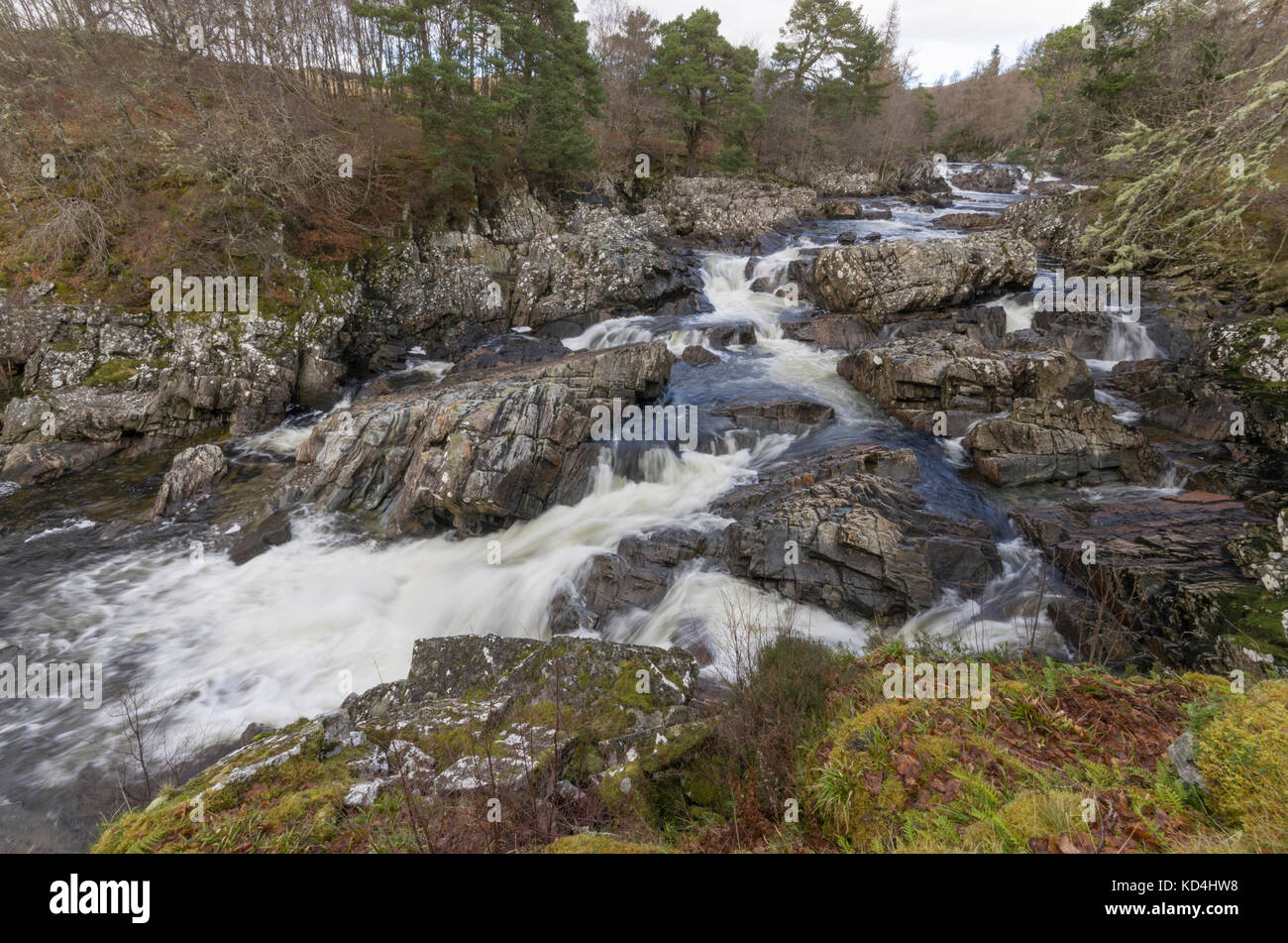 Achness Falls, Invercassley, Sutherland, Scotland Stock Photo - Alamy